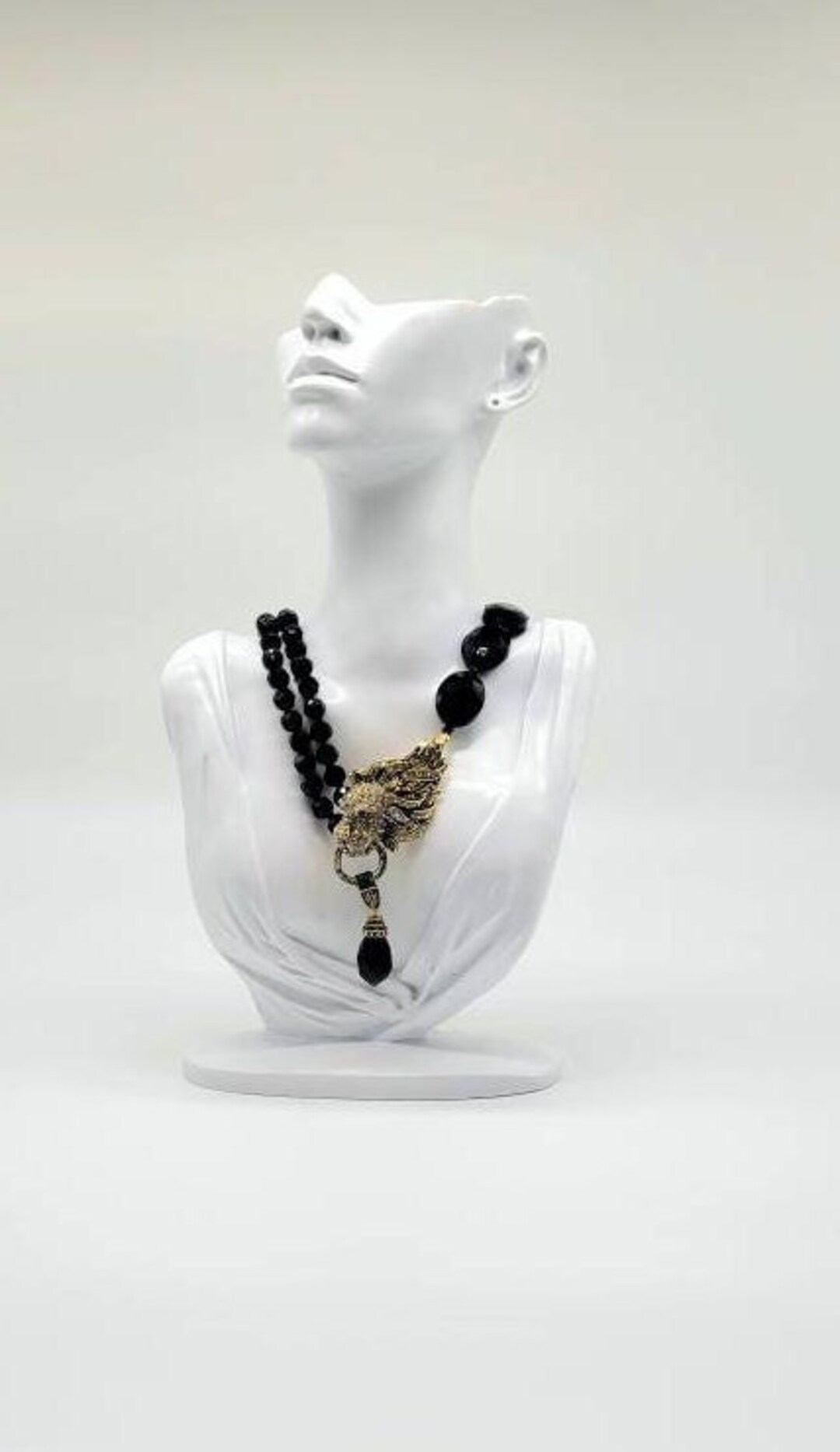 Lion Head Necklace, Chunky Lion Necklace, Gold Lion Necklace, Large ...