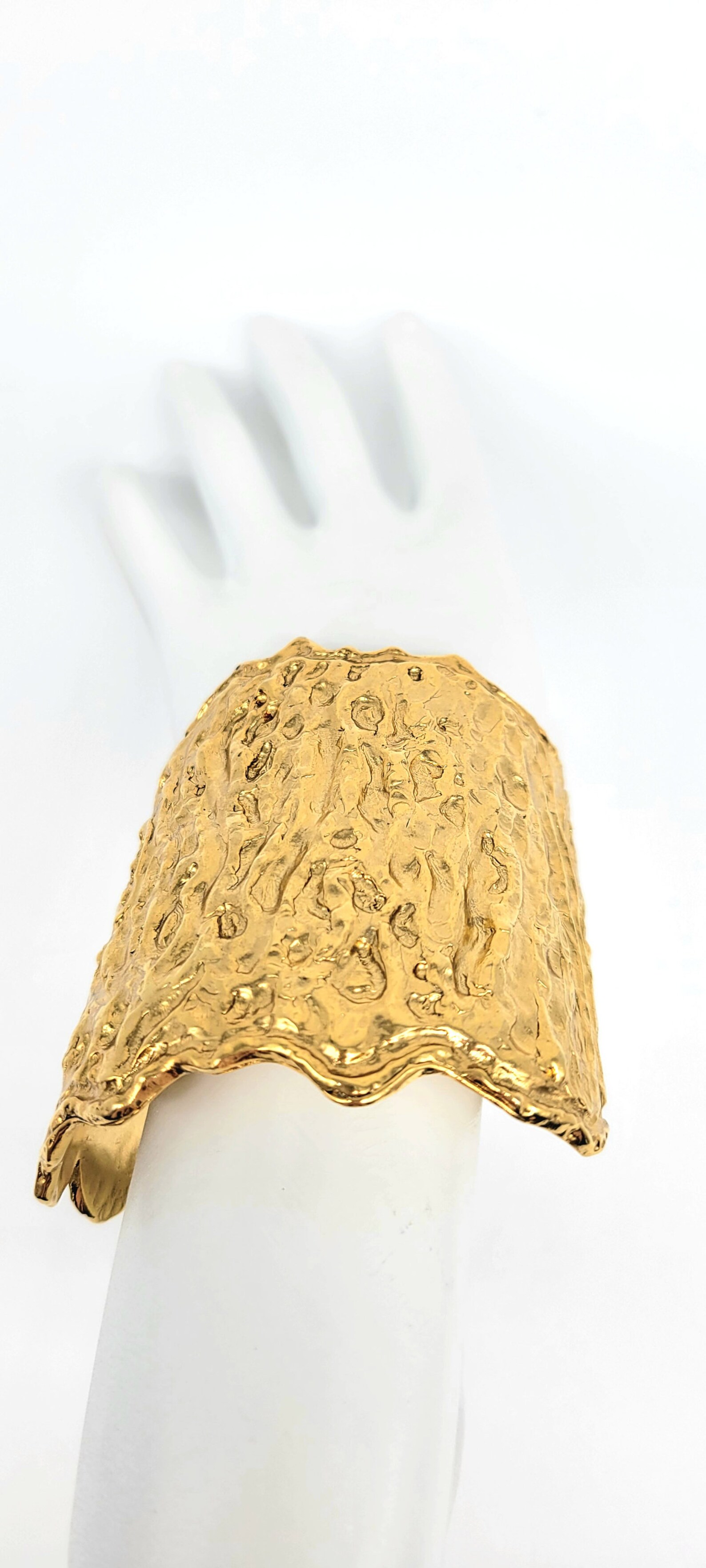 Wide Gold Cuff, Gold Statement Cuff, Textured Gold Cuff, Bold Gold ...