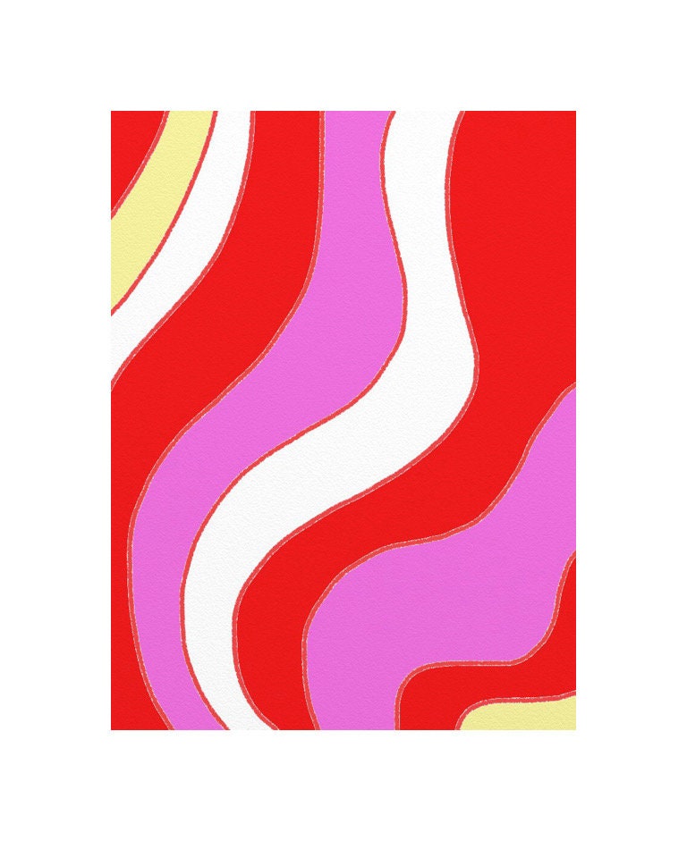 Preppy Abstract Wall Decor - Etsy