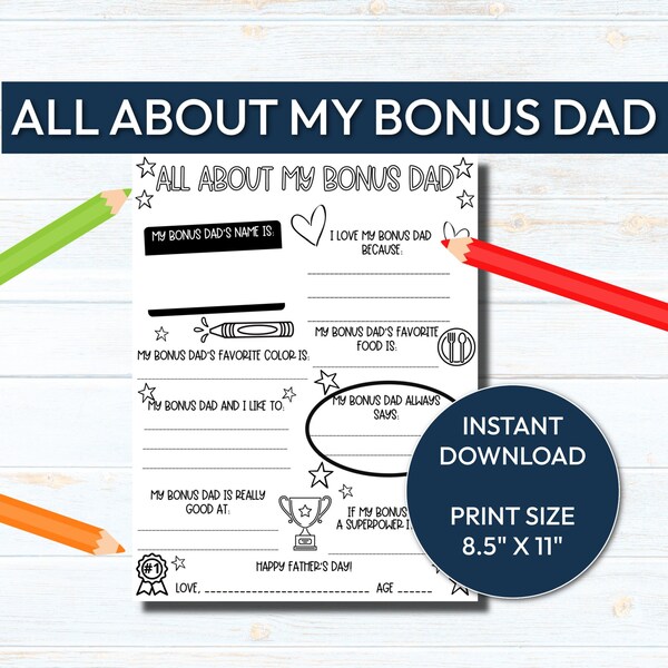 To My Bonus Dad - Etsy