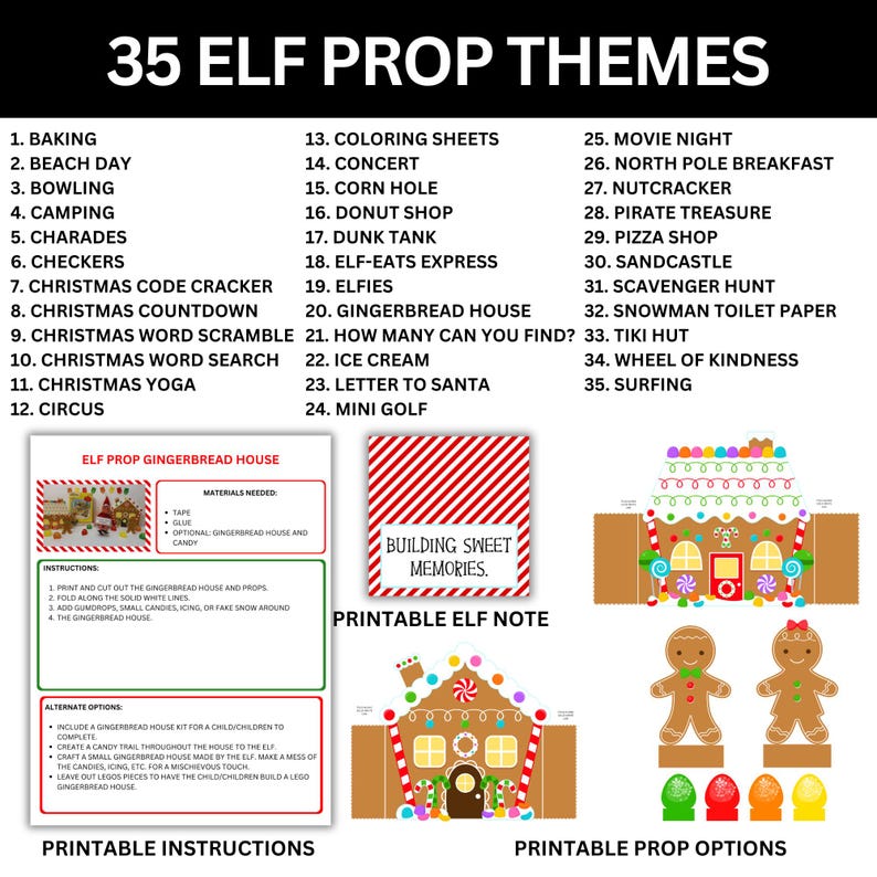 Printable Elf Bundle | 250+ Pages Elf Activities, Letters & Props ...