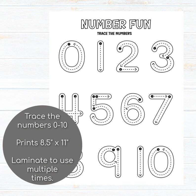 Number Learning Number Tracing, Number Tracing Worksheets, Preschool ...