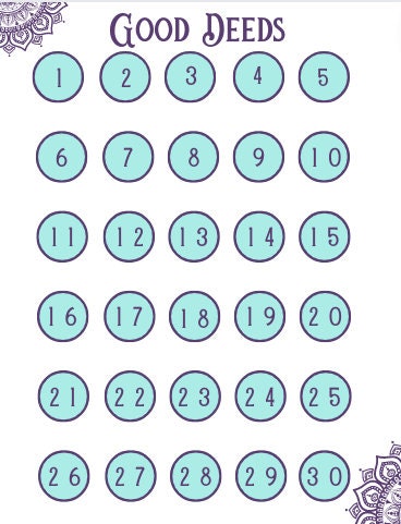 Ramadan Meal Planner Iftar Schedule Dua List Good Deeds - Etsy