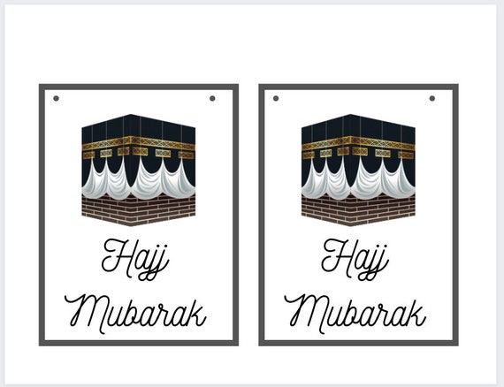 Hajj Mubarak Printable Banner Hajj Printable Banner Hajj - Etsy