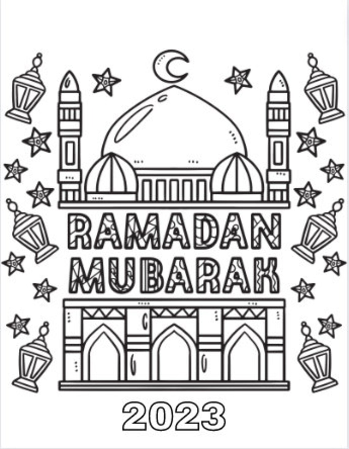 Ramadan Coloring Pages, Islamic Coloring Pages, Ramadan Kids Activity ...