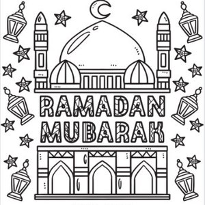 Ramadan Coloring Pages, Islamic Coloring Pages, Ramadan Kids Activity ...
