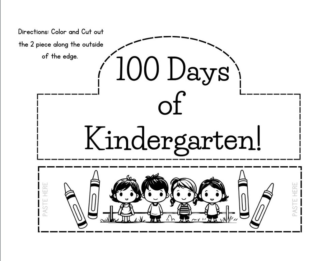 100 Days of School Crown, 100 Days Smarter Hat, 100 Days of School Hat ...
