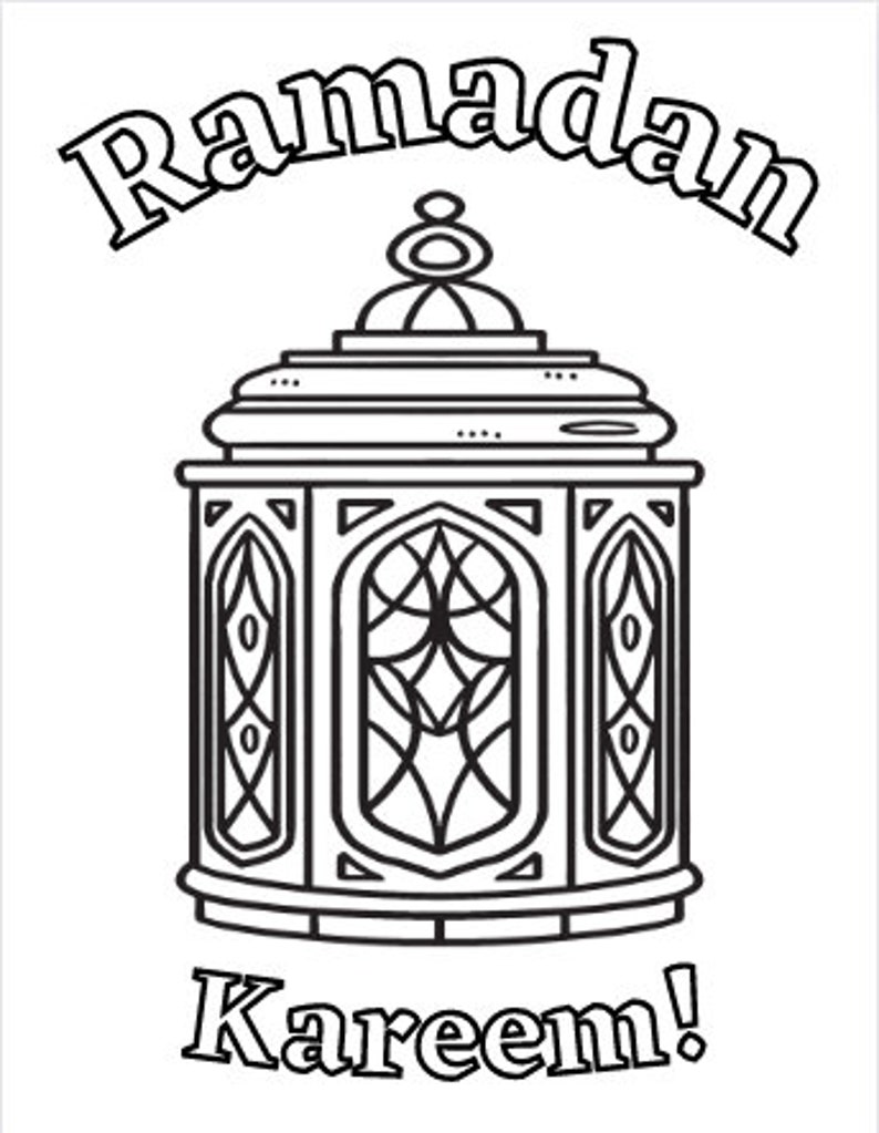 Ramadan Coloring Pages, Islamic Coloring Pages, Ramadan Kids Activity ...