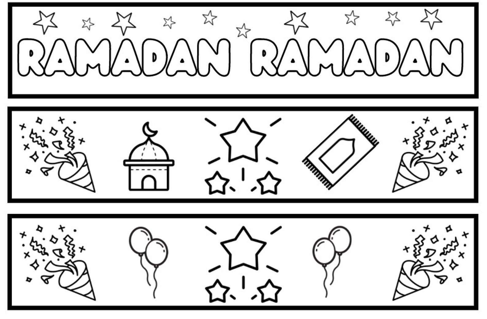 Ramadan Hat Printable, Ramadan Mubarak Hat, Ramadan Kareem Hat - Etsy