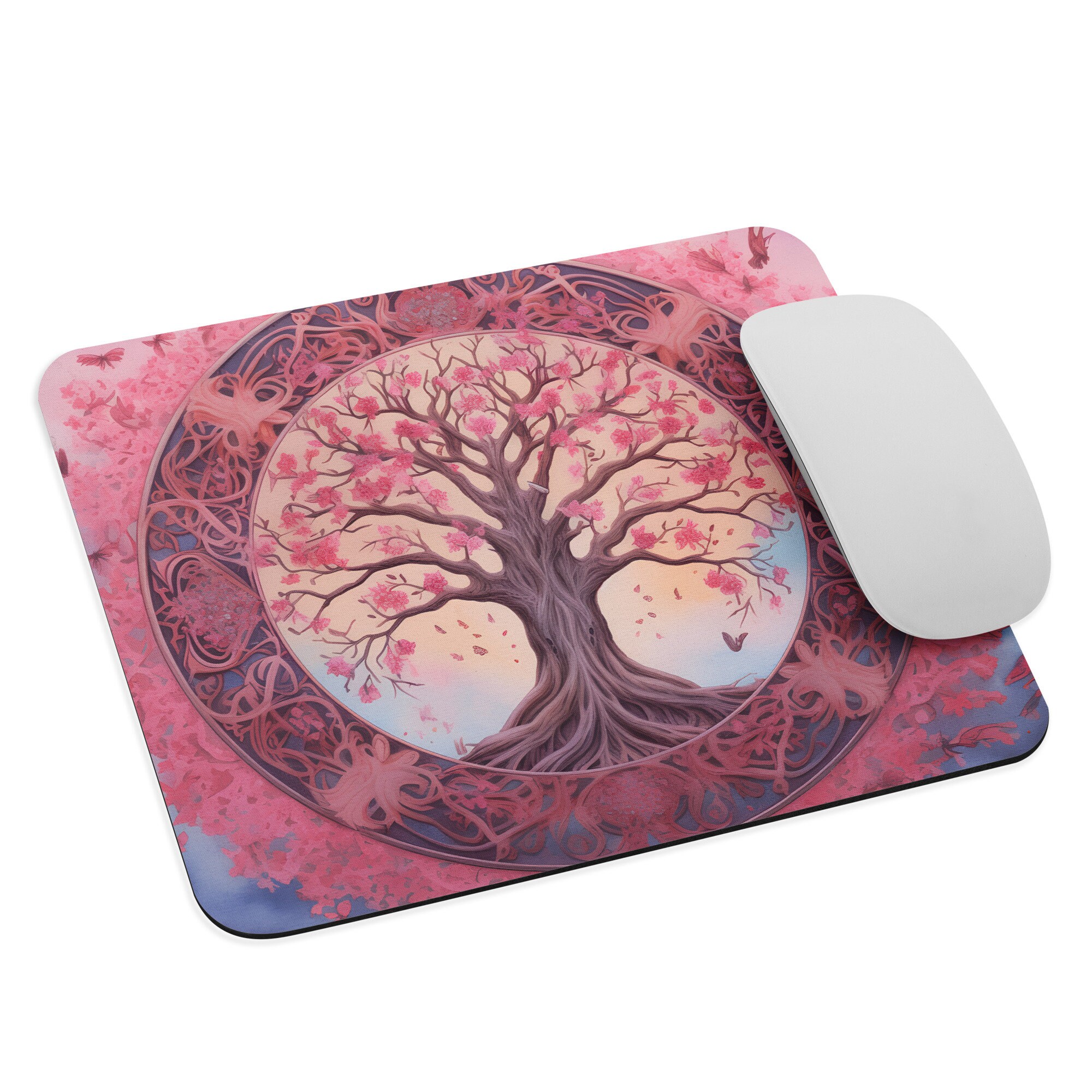 Mouse Pad Mandala Tree of Life Pastel Mouse Pad for the Office, Home or ...