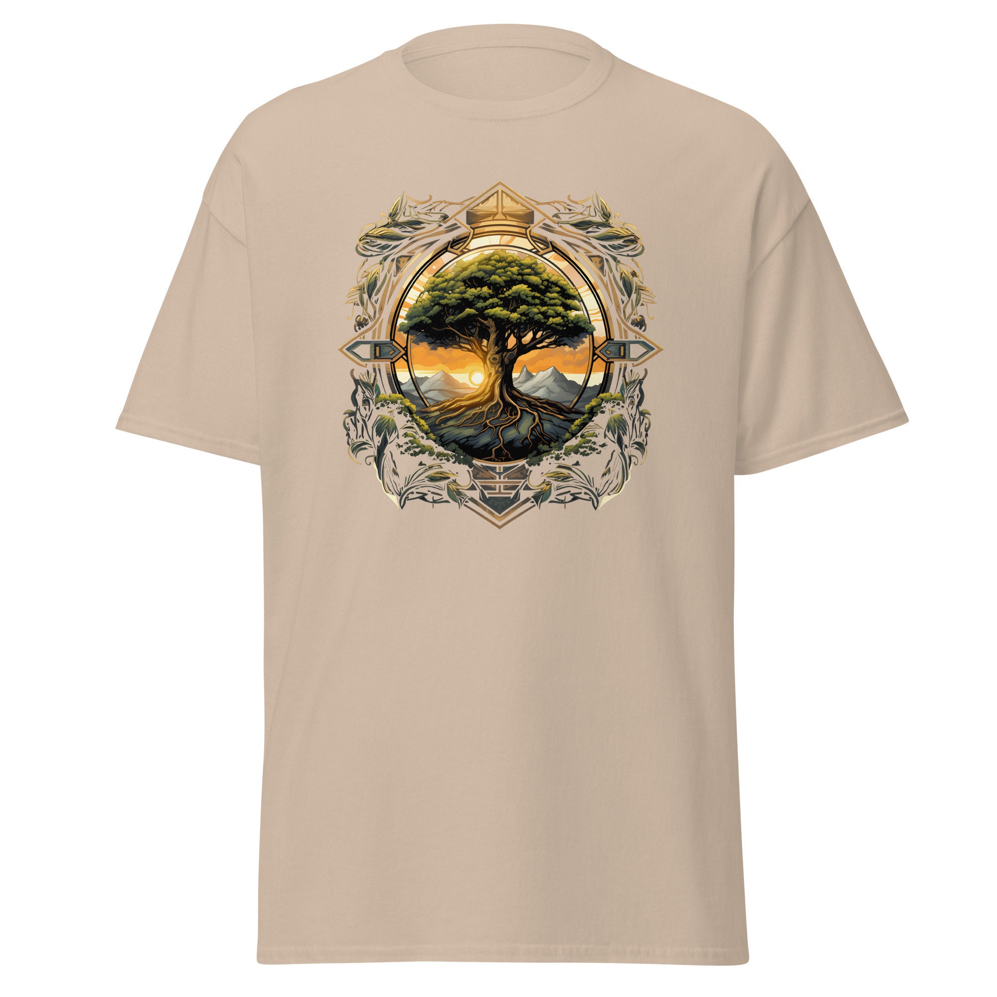 Tree of Life Shirt Yggdrasil Nordic Viking Style - Nature Lovers Shirt ...