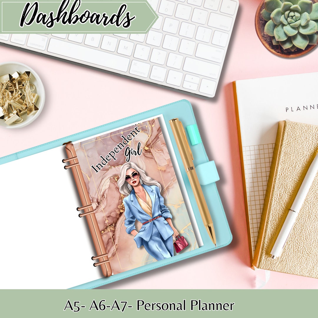 A6 Budget Binder Dashboard, Laminated Dashboard, Binder Inserts, A6 ...