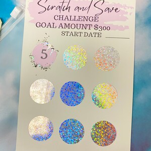Scratch off Saving Challenge Save 300 Challenge - Etsy