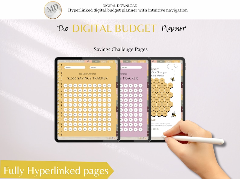 Floral Digital Budget Planner | Goodnotes & Notability Compatible - Etsy