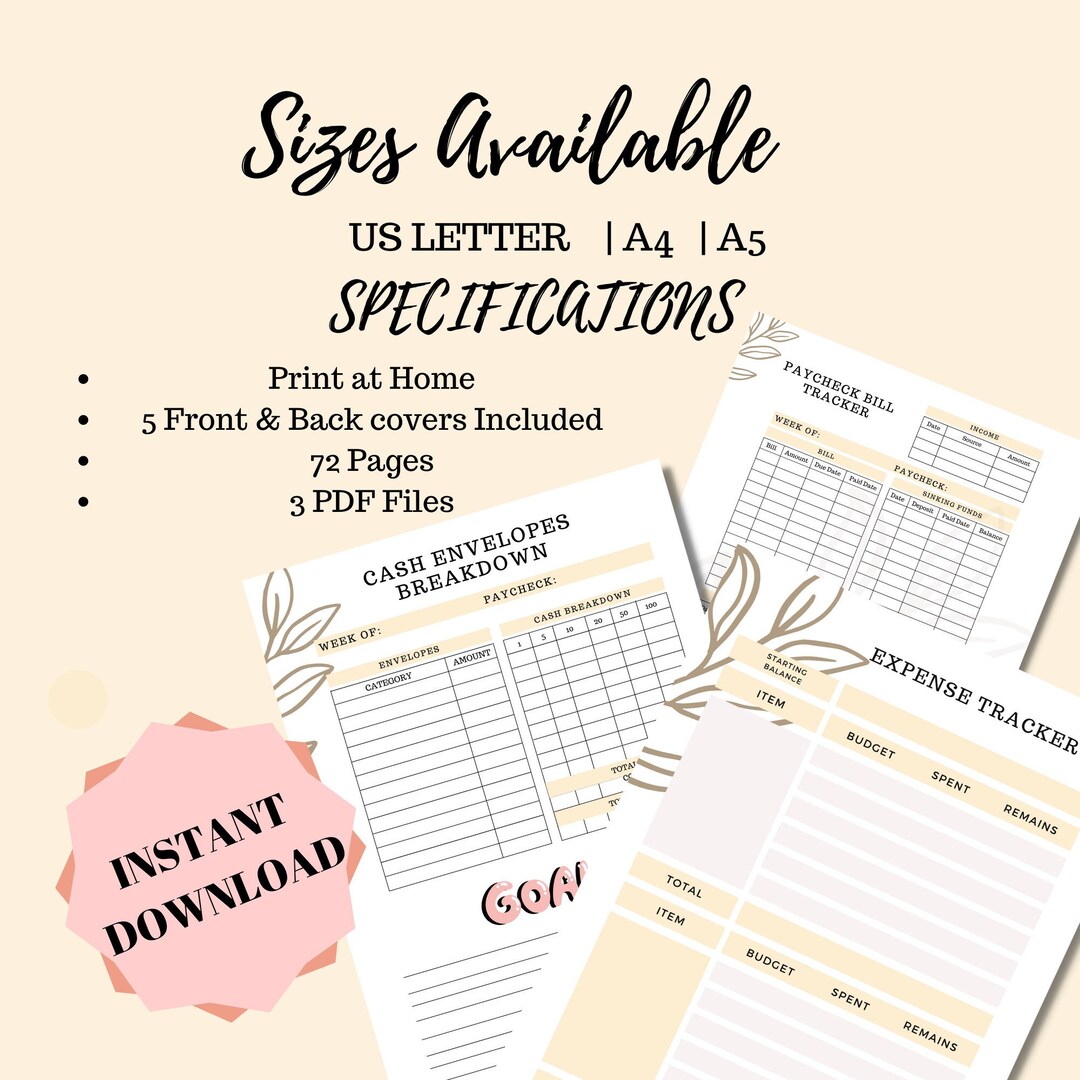 Printable Budget Planner Bundle | Budget Planner Kit | Weekly Budget ...