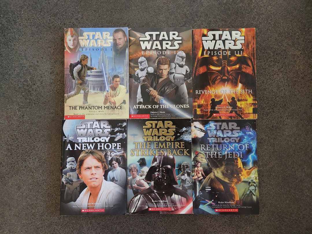 Star Wars Set of Six Movie Novelizations Scholastic Paperbacks - Etsy