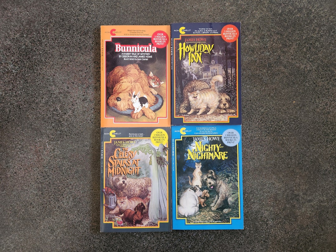 Bunnicula the Vampire Bunny James Howe Vintage Four Book Set - Etsy