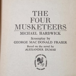 The Four Musketeers Michael Hardwick Vintage 1975 Movie Novelization - Etsy
