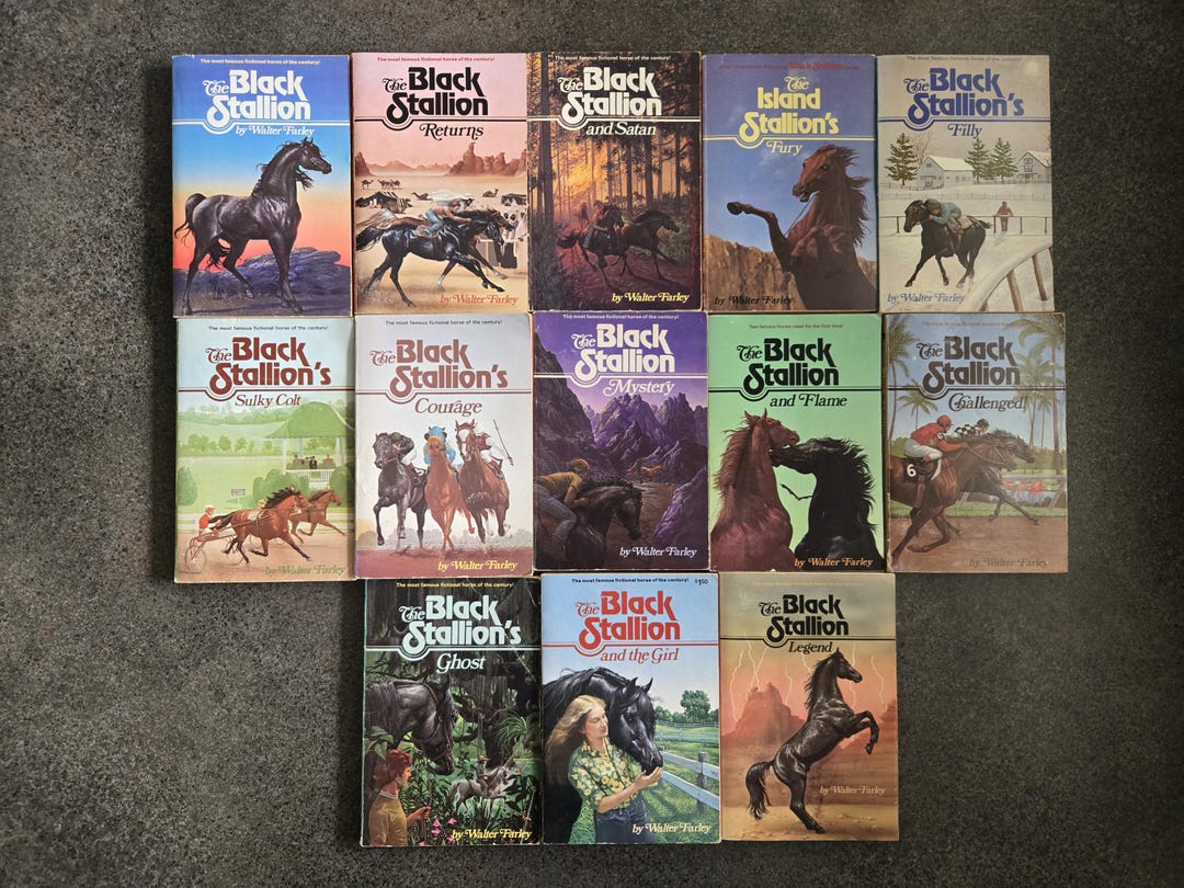 The Black Stallion Walter Farley Set of Thirteen Paperbacks 50's 60's ...