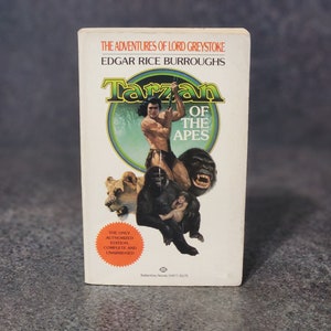 Tarzan of the Apes Edgar Rice Burroughs Vintage 1976 Paperback - Etsy