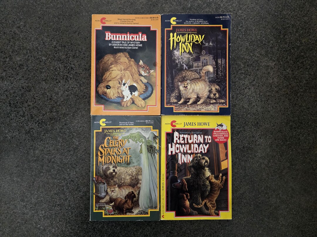 Bunnicula the Vampire Bunny James Howe Vintage Four Book Set - Etsy