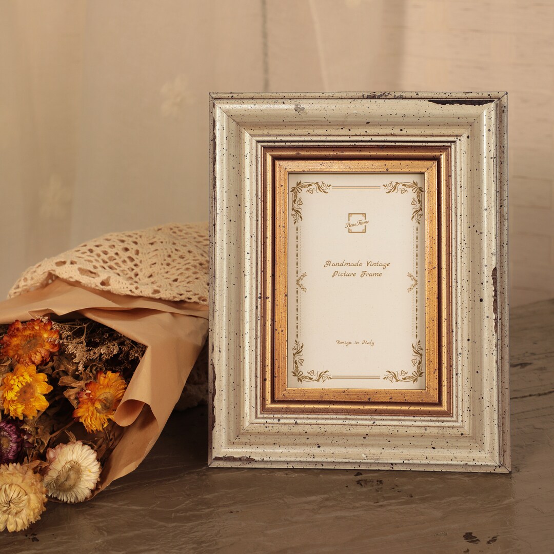Beige Rustic 4x6 Natural Antique Wood Picture Frame Beneframe - Etsy