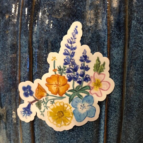 California Native Plants Sticker - Etsy