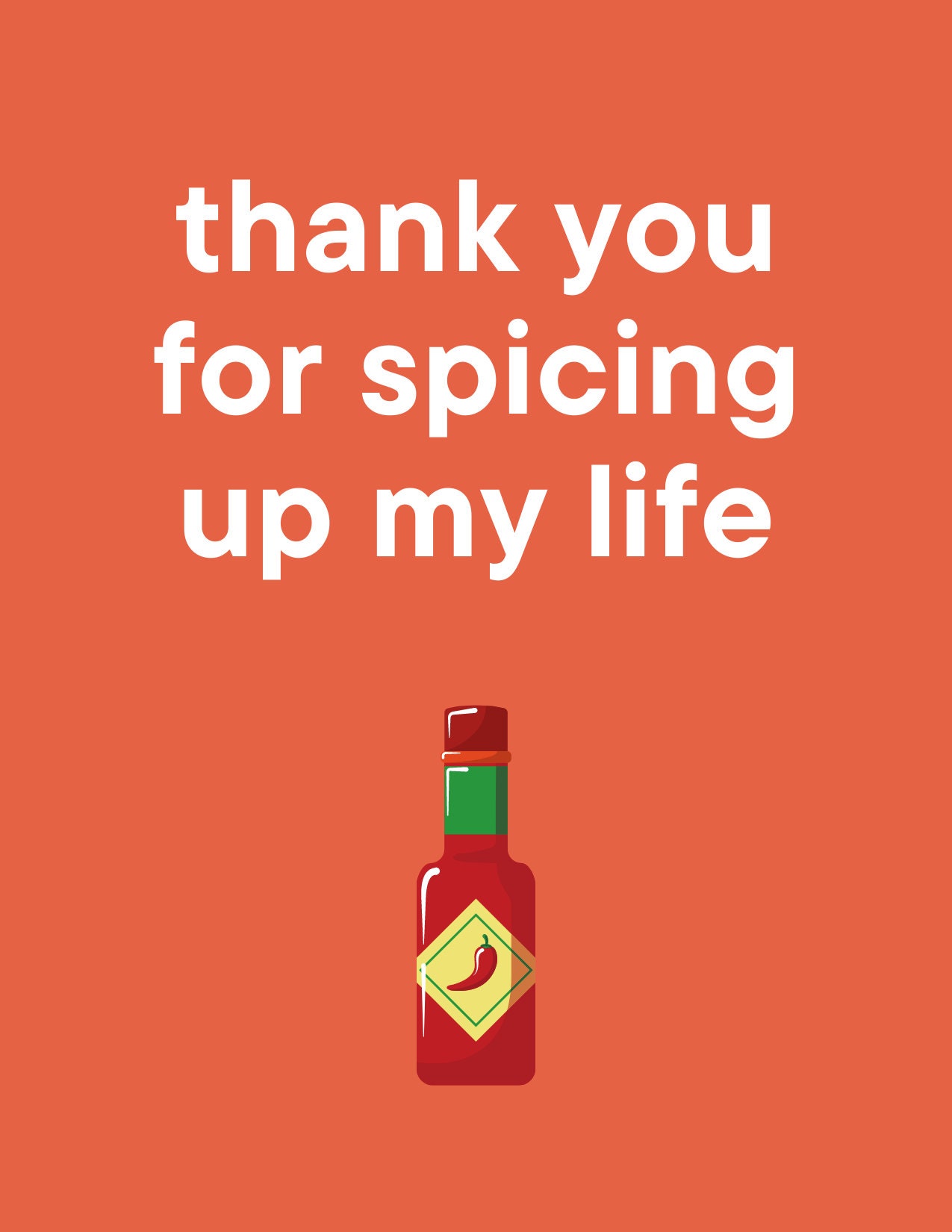 Thank You for Spicing up My Life, DIGITAL DOWNLOAD, Valentine's Day ...