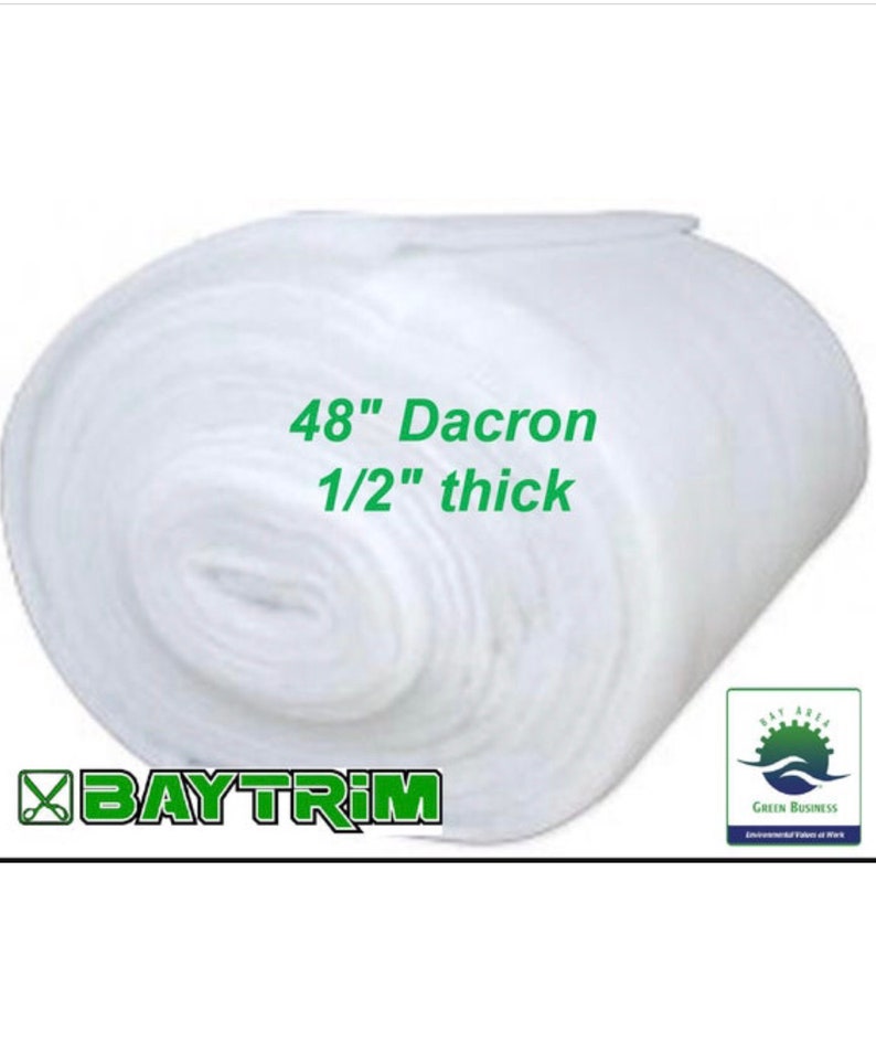 Baytrim Bonded Dacron Upholstery Grade Polyester Batting 48 Inch Wide ...