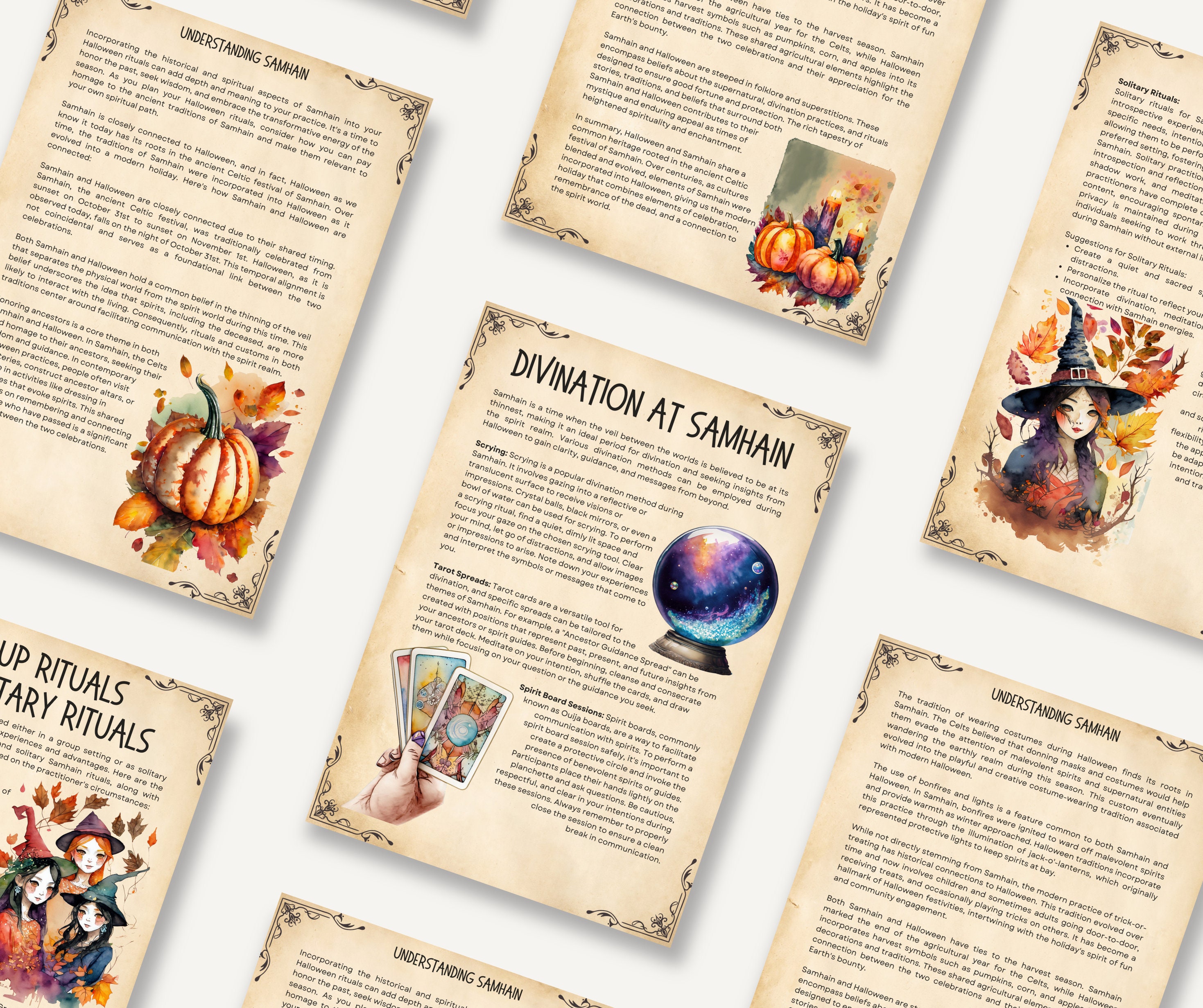 Samhain Ritual Guide for Your Grimoire Book of Shadows BOS Pages ...