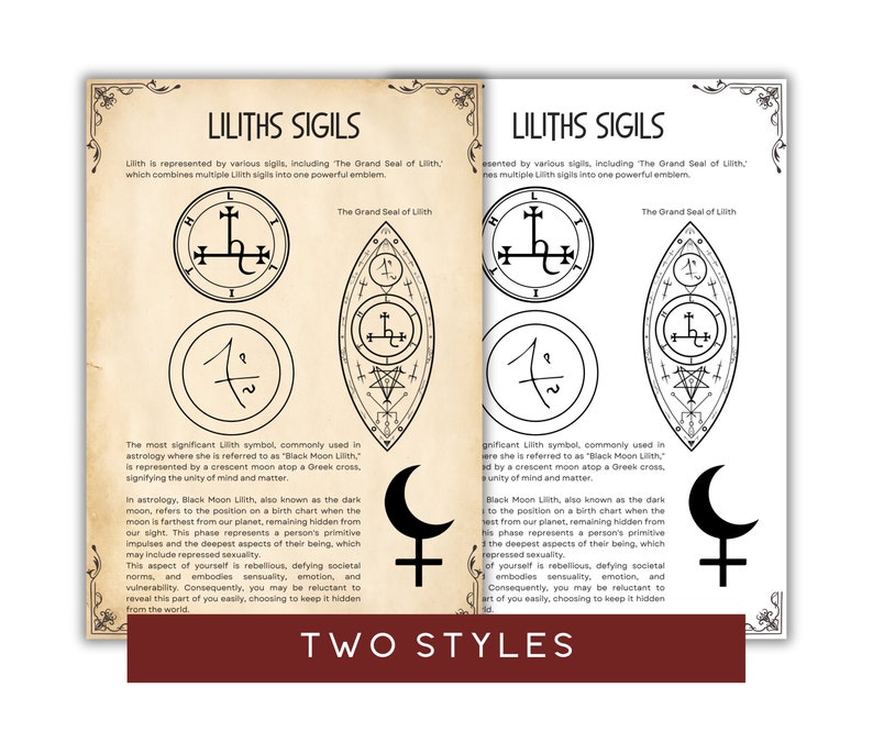 Lilith's Enchanted Grimoire: Book of Shadows Pages (digital Download ...
