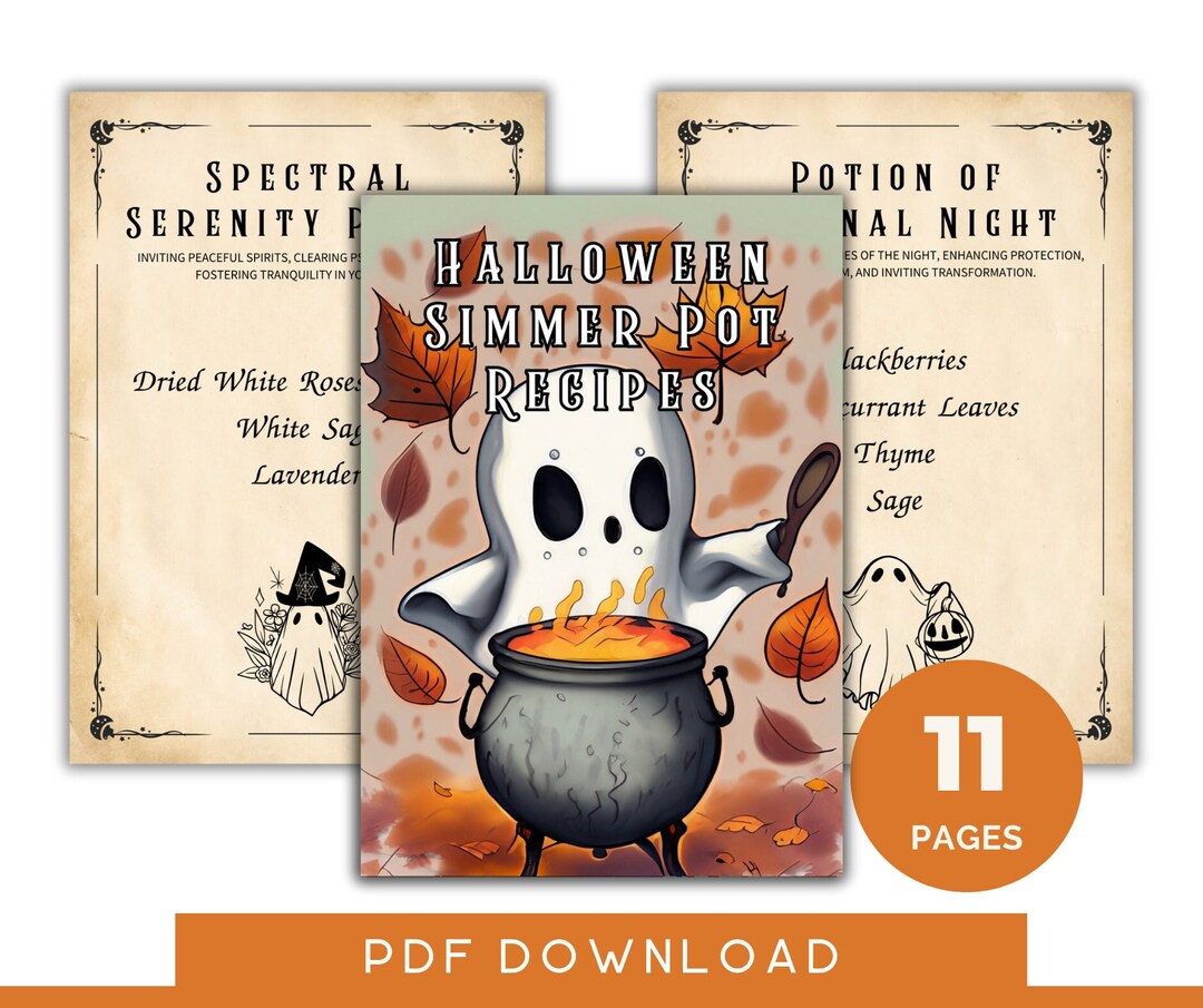 Halloween Simmer Pot Recipes for Samhain - for Your Grimoire / Book of ...