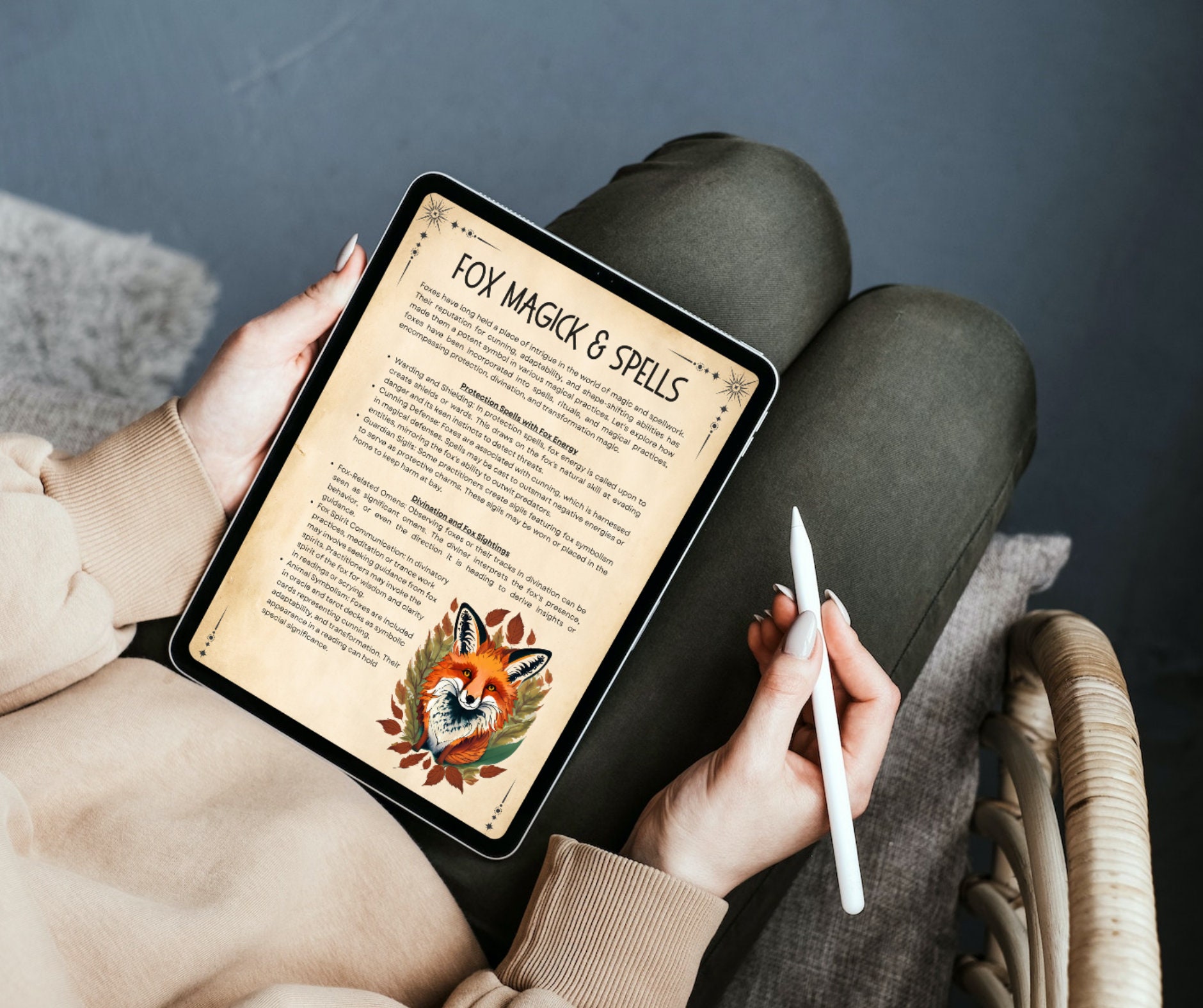 Enchanting Fox Grimoire Pages Unlock the Mysteries of Symbolism of ...