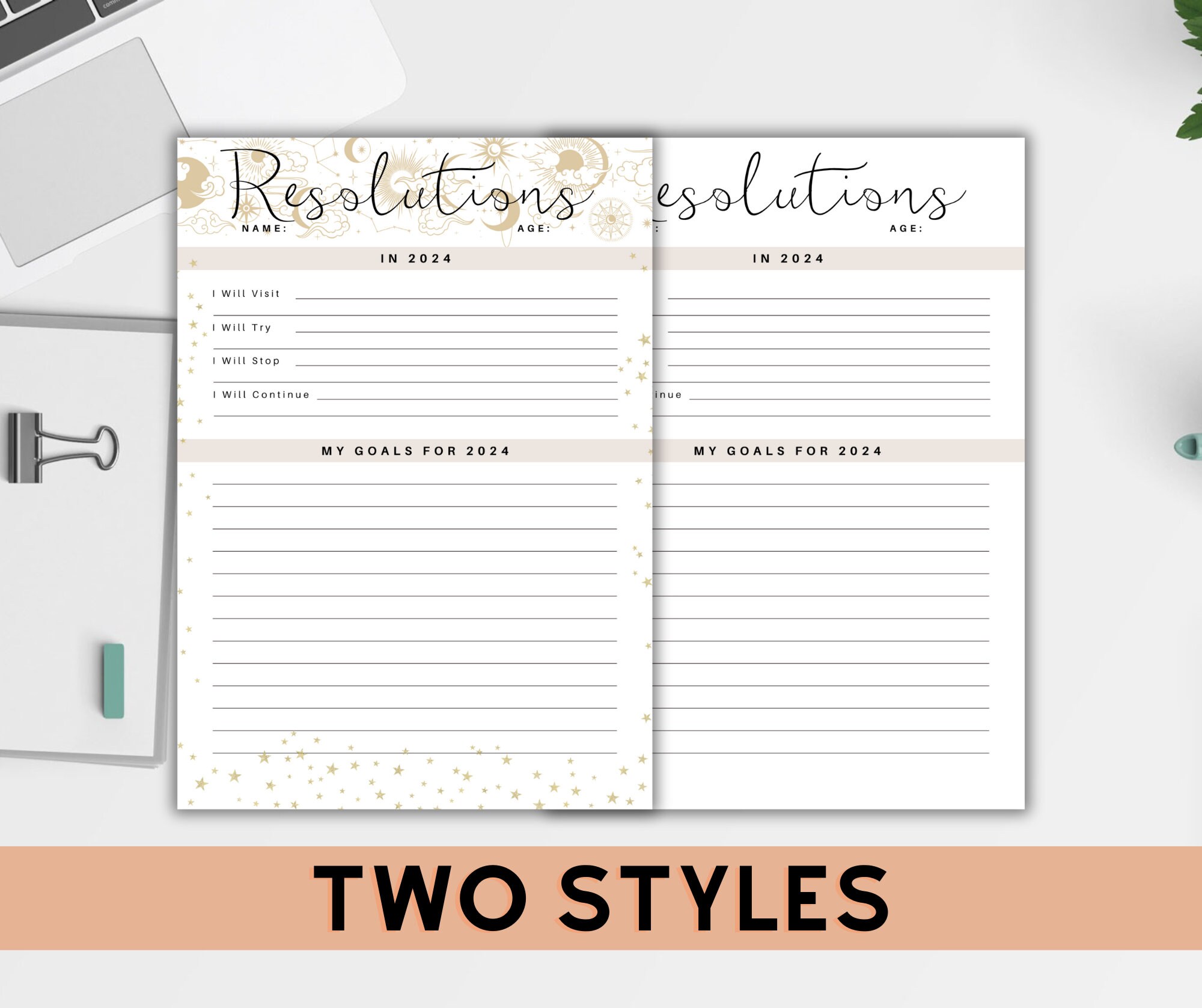 New Year's Printables 2024 Year in Review 2024 Resolutions New Year's ...
