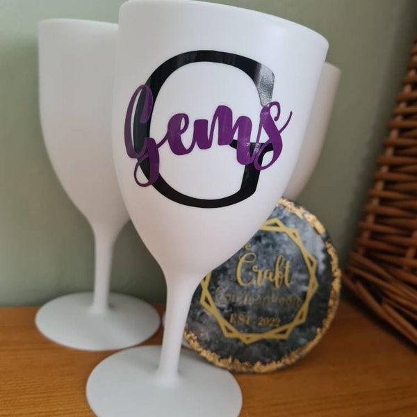 Plastic Wine Glasses Etsy