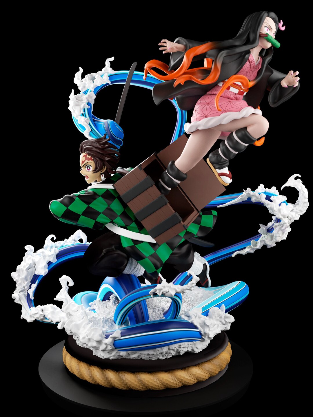 Tanjiro and Nezuko Demon Slayer Kimetsu No Yaiba . 3D Printing in Resin ...