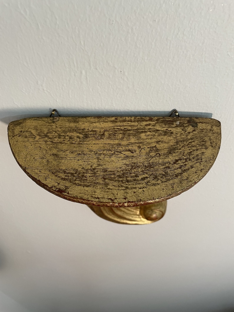 Single Vintage Mid 20th Century Italian Giltwood Wall Shelf Bracket - Etsy
