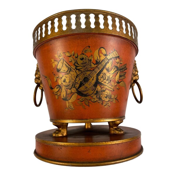 Tole Cachepot - Etsy