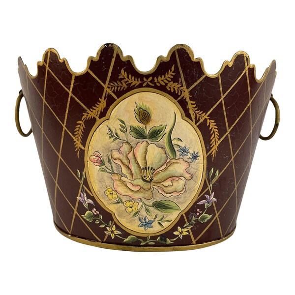 Tole Cachepot - Etsy