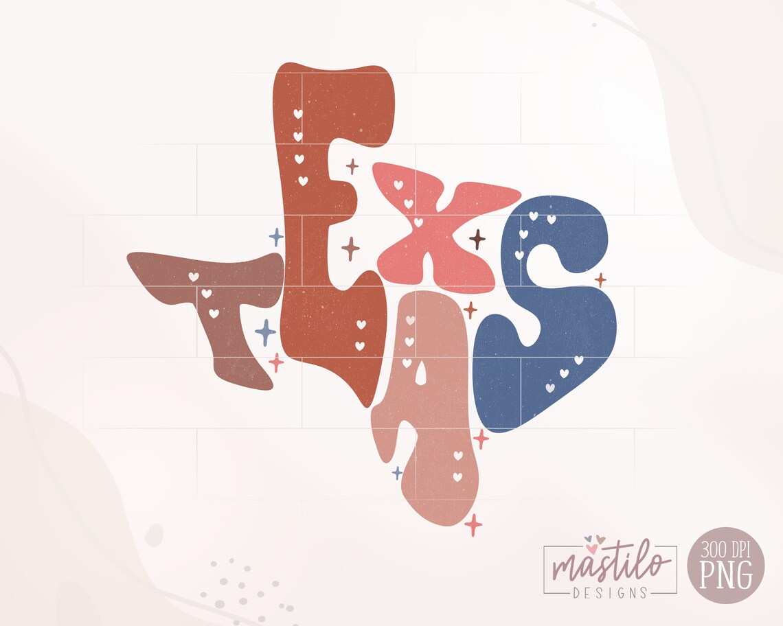 Texas State Png Texas Word Png Texas Png Screen Print DTF - Etsy