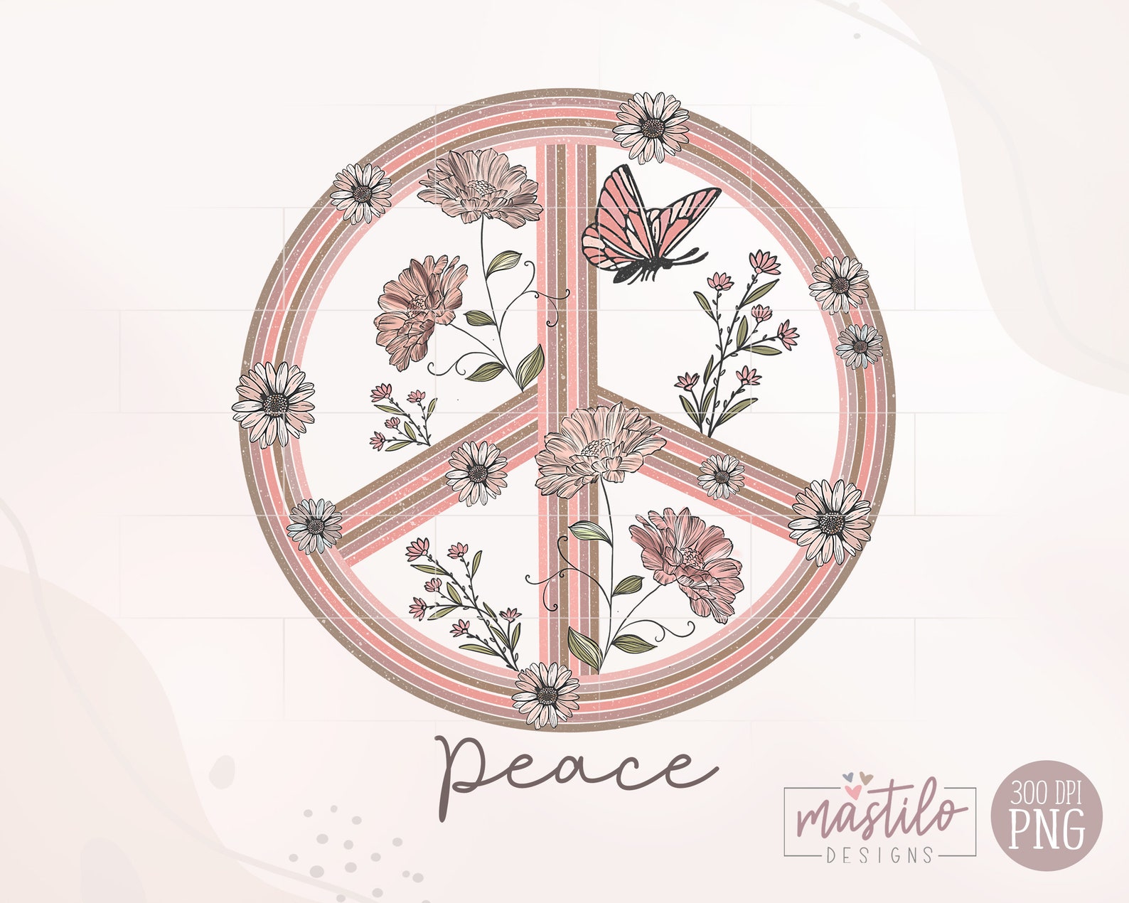 Peace Png Peace Sublimation Download Retro Sublimation Png - Etsy