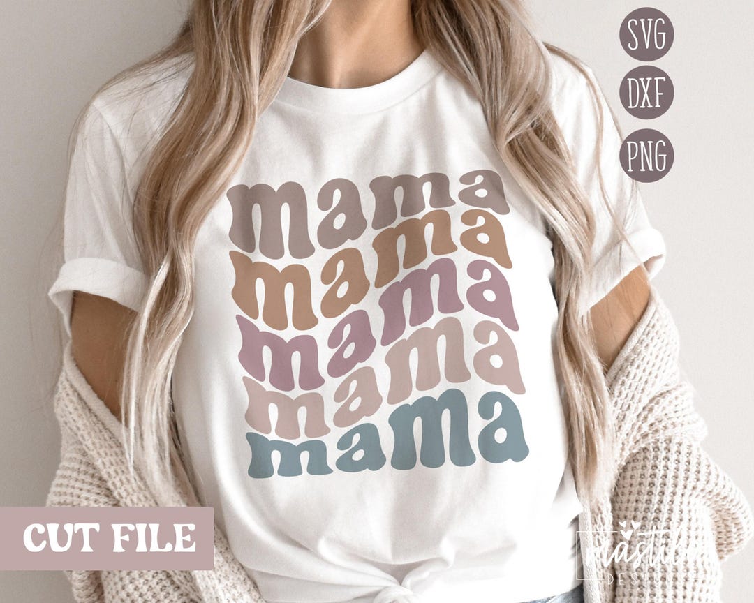 Mama SVG, Mom SVG, Retro Svg, Groovy Svg, Mother's Day Svg, Mom Life ...