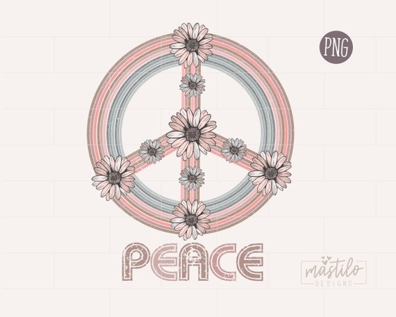 Retro Sublimation Png Peace Png Peace Sublimation Download - Etsy