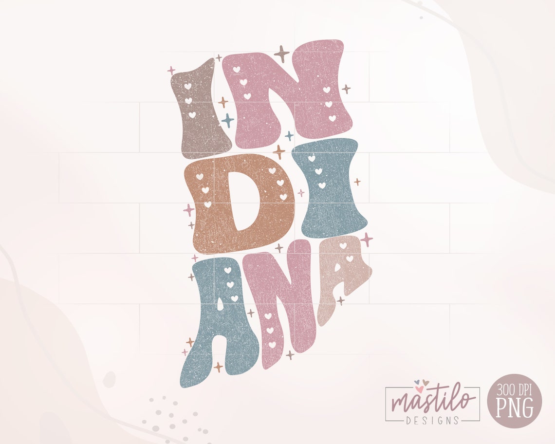 Indiana Png Indiana State Png Indiana Word Png Indiana - Etsy