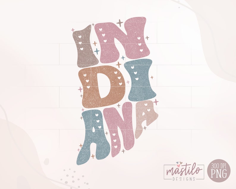 Indiana Png Indiana State Png Indiana Word Png Indiana - Etsy