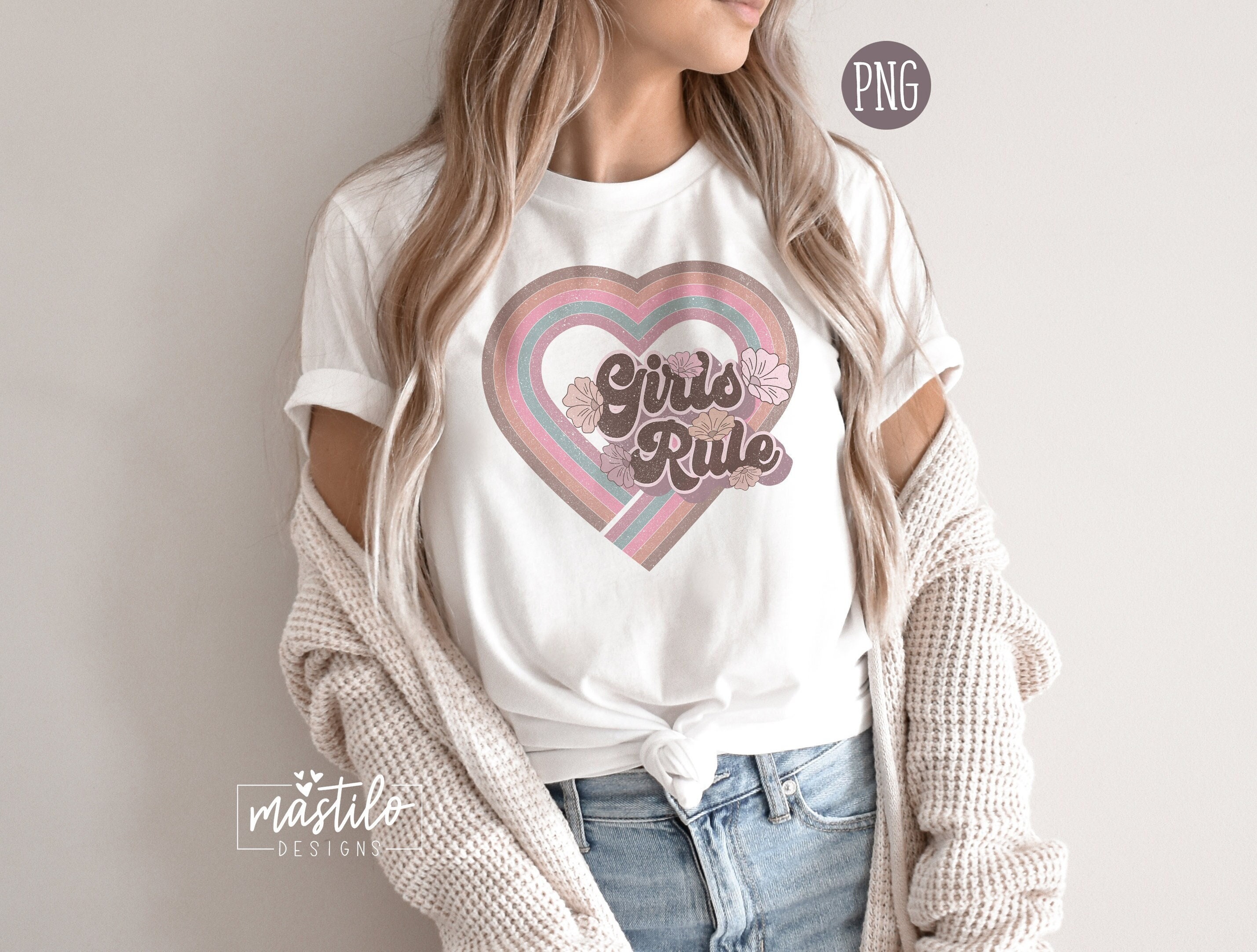 Girls Rule Sublimation Designs Girl Power Png Girl Power PNG - Etsy
