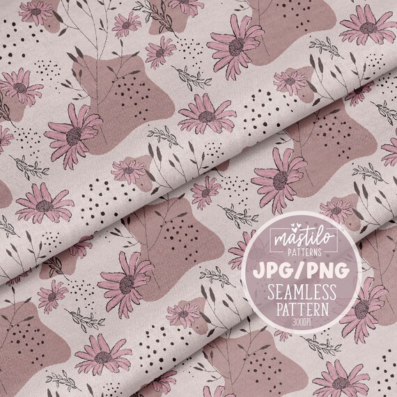 Boho Seamless Pattern Boho Floral Pattern Design Boho - Etsy
