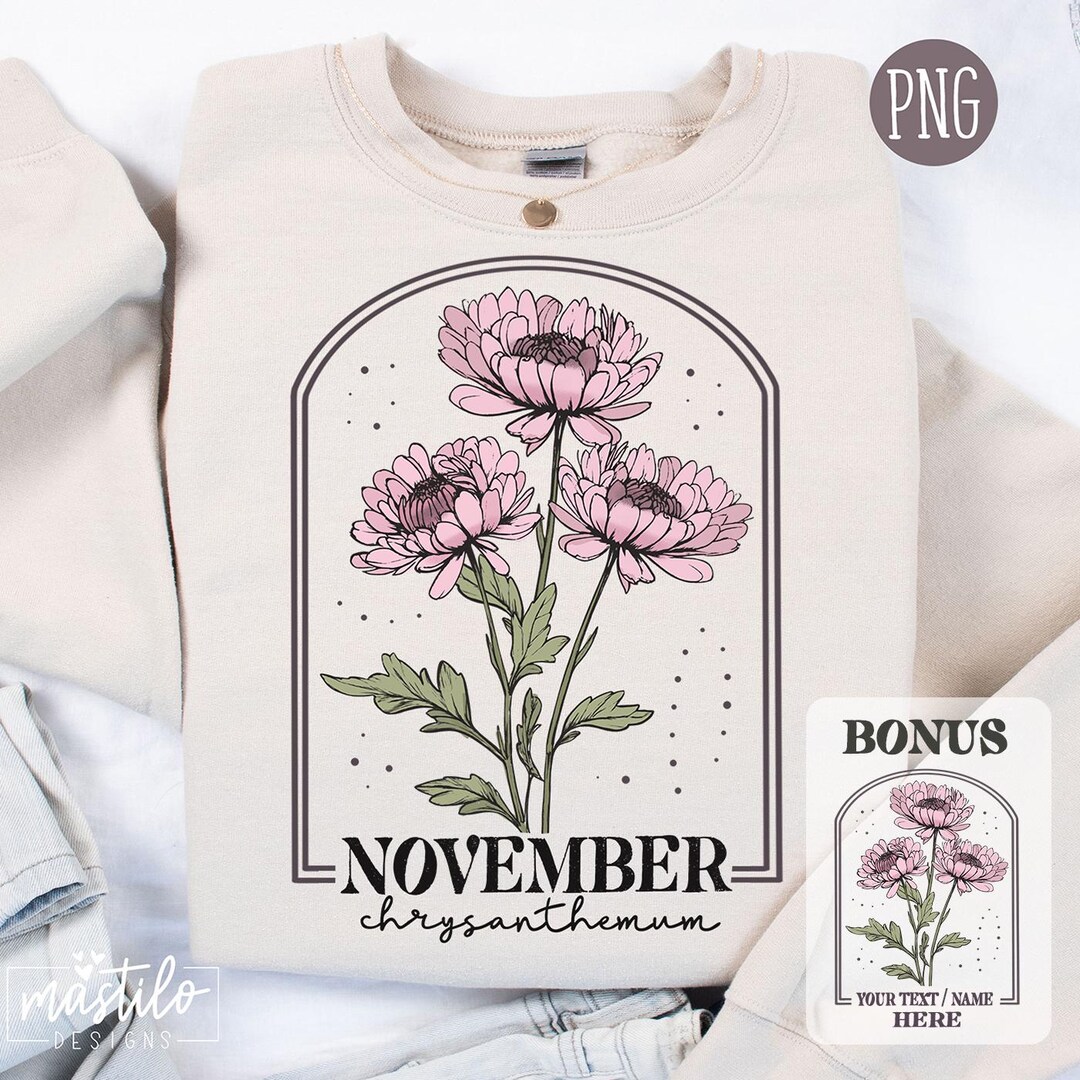 November Birth Flower PNG, Chrysanthemum Birth Month Flower, November ...