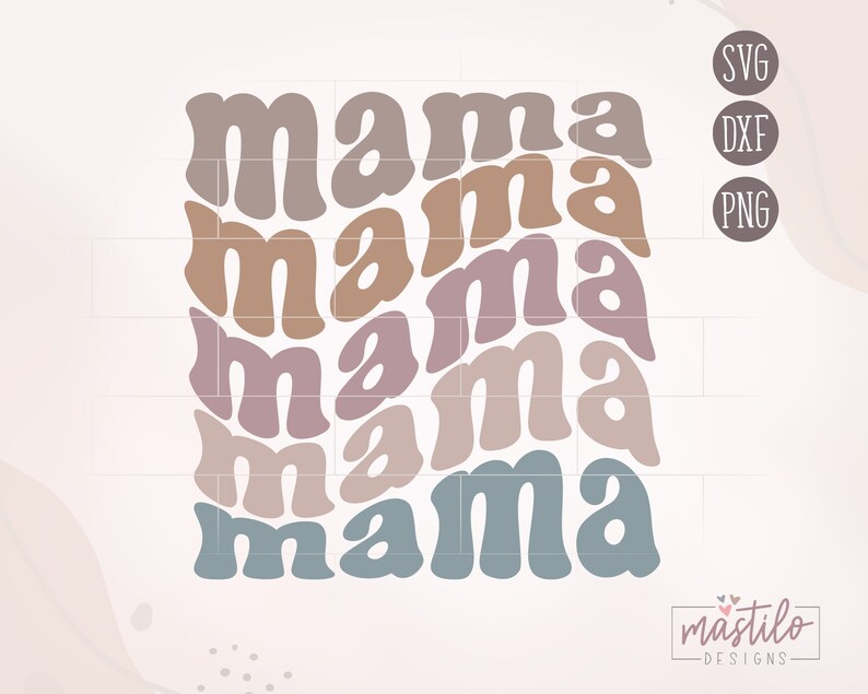 Mama SVG Mom SVG Retro Svg Groovy Svg Mother's Day - Etsy