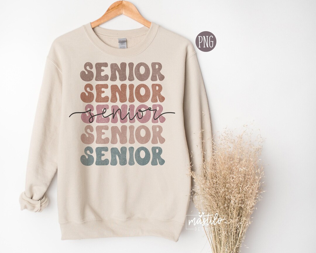 Senior Boho Distressed Stacked Png, Sublimation Designs, Senior ...